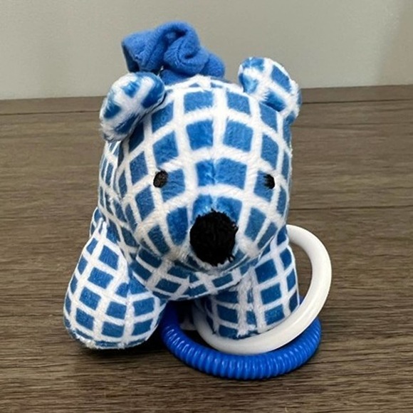 manhattan toy | Toys | Manhattan Toy Blue Checkered Bear With Activity ...
